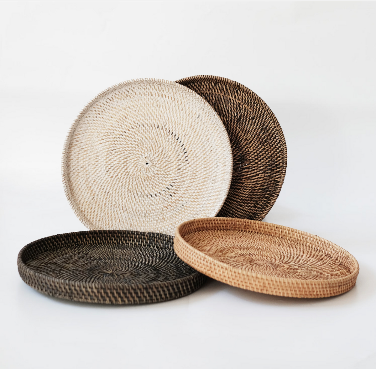 Display Trays Handmade out of rattan and marble in stunning colours ...