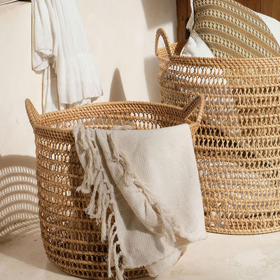 Custom Sized Woven Handmade Rattan Storage Basket - Made To Order ...